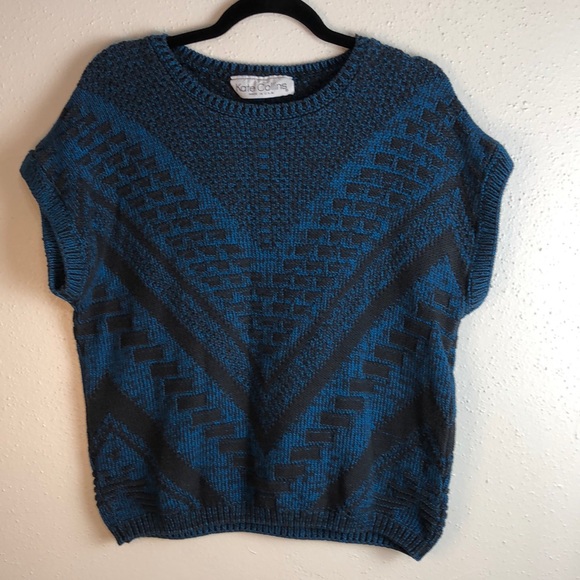 kate collins | Sweaters | Vintage Kate Collins Slouchy Sweater Blue ...